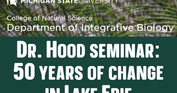 Dr. Hood gives seminar at MSU | Aquatic Ecology Laboratory